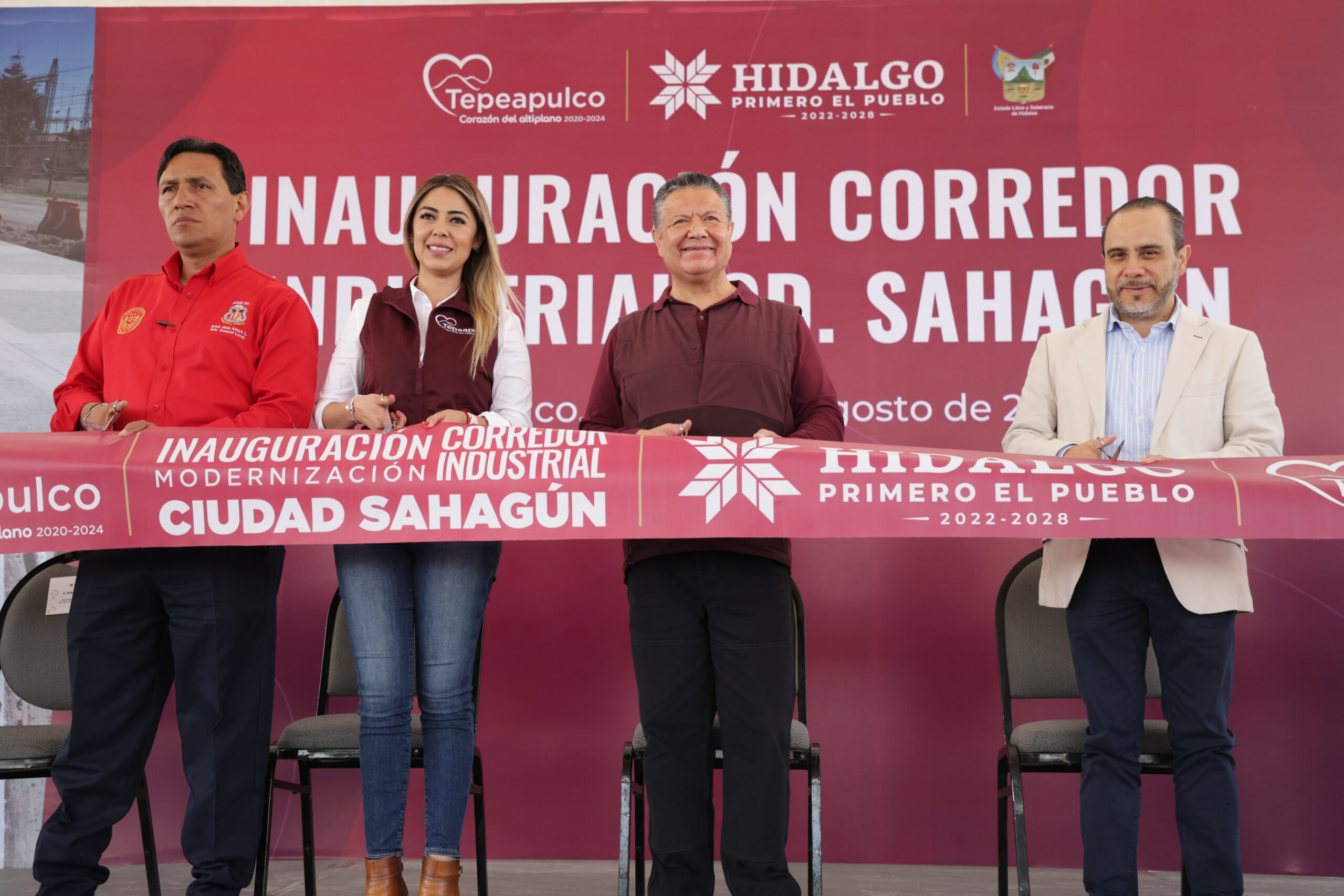 Julio Menchaca inaugura modernización del corredor Industrial de Ciudad Sahagún - Periodico El ...